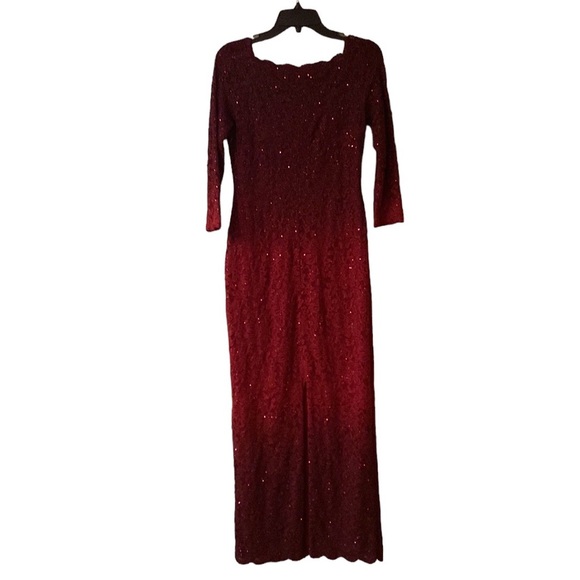 Onyx Nite | Dresses | Onyx Nite Deep Red Sparkle Formal | Poshmark